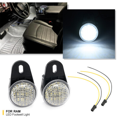 LED Under Dash Courtesy Light w/ Wiring Harness for 2011 2012 Ram 1500 ...