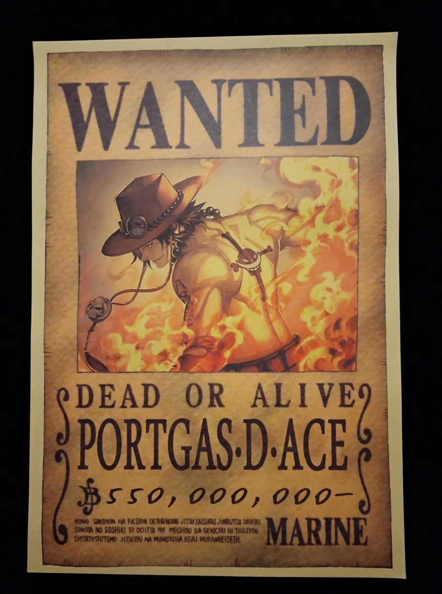 One Piece Ace Wanted Poster