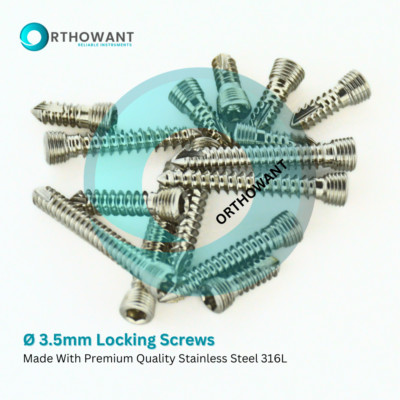 3.5mm DT Locking Bone Screws Hexdrive Self-Tapping 130 PCs Orthopedic ...