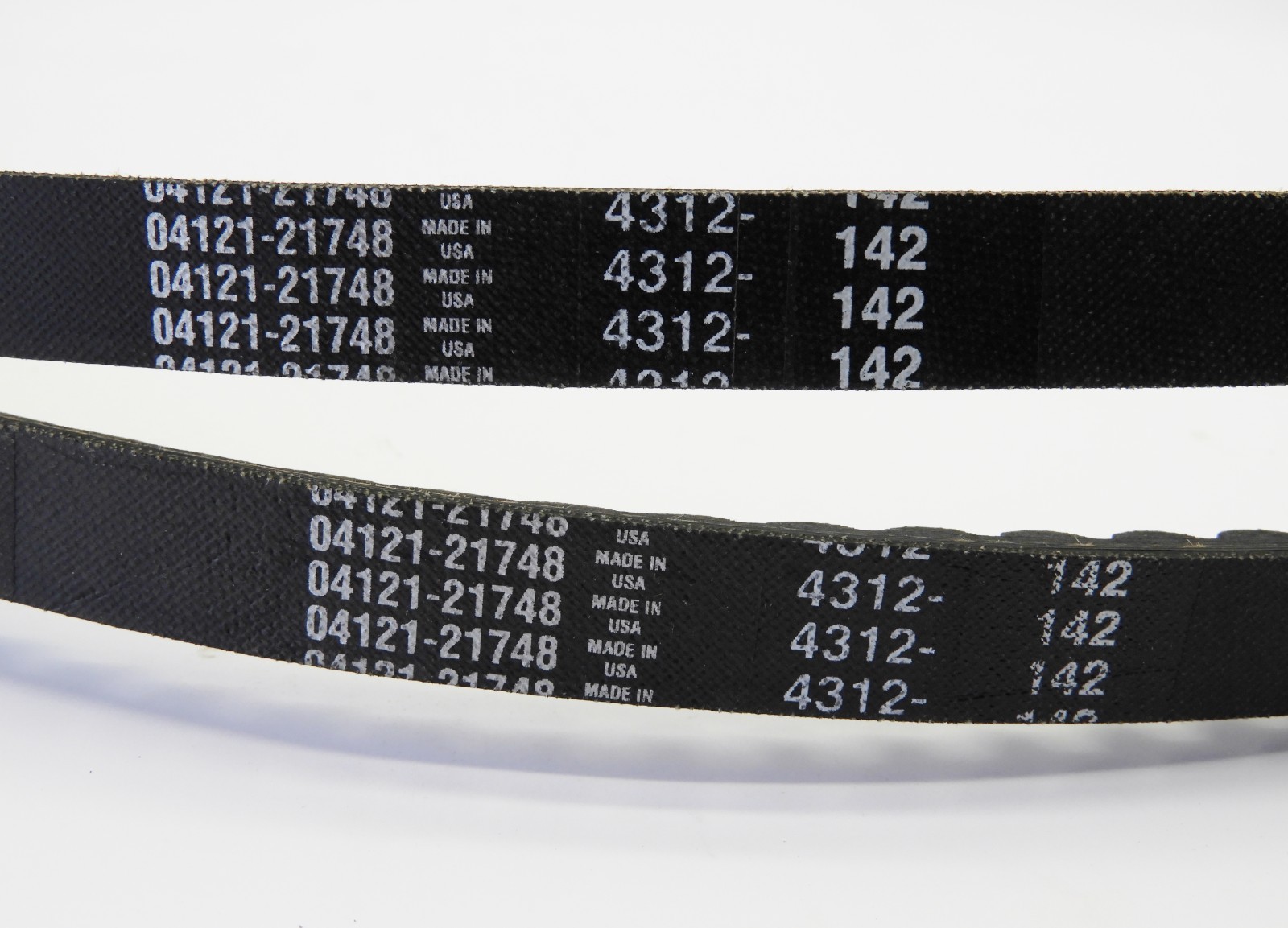 (Set of 2) Komatsu 04121-21748 V-Belt for 25A Alternator | eBay