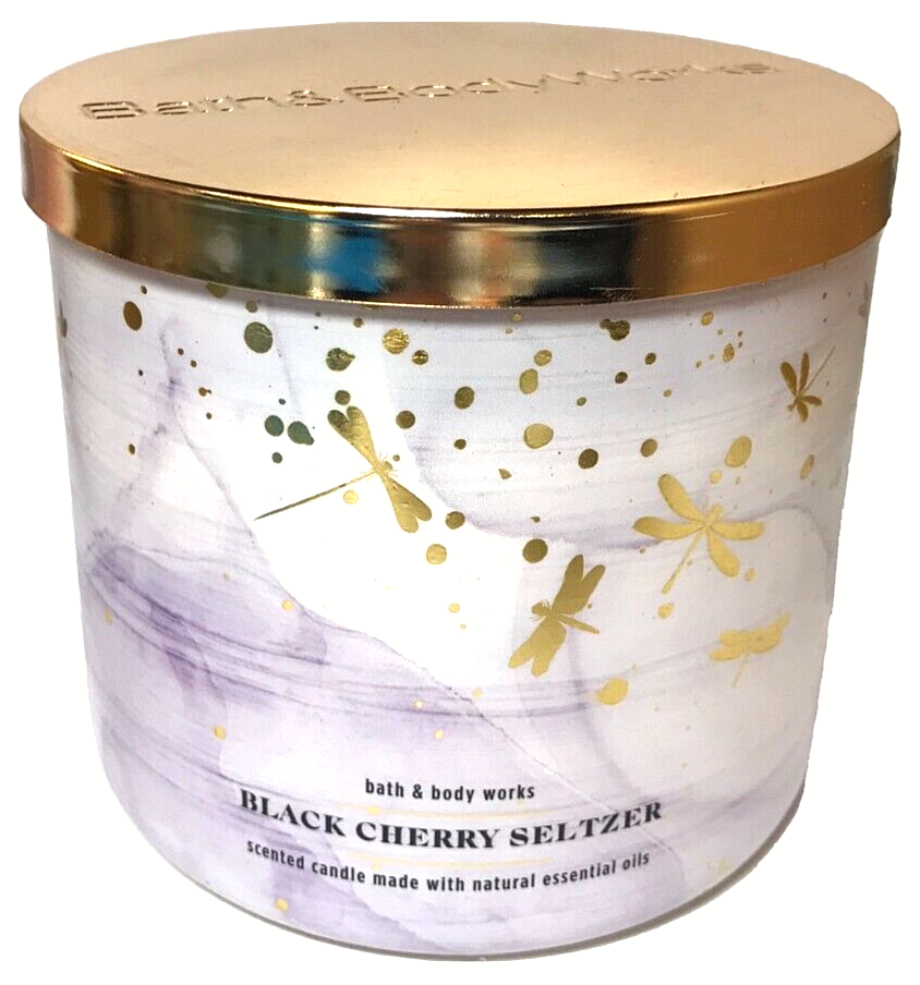 Bath & Body Works BLACK CHERRY SELTZER 3 Wick Candle ~ FREE SHIPPING | eBay