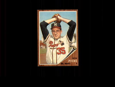 1962 Topps 582 Ron Piche NM #D501388 | eBay