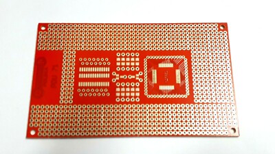 Universal PCB Laminate Board THT SMD ADuC8xx 71x116mm 880 holes ...