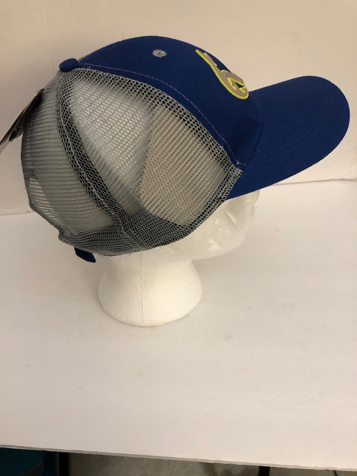 Q3 Hat Realtree Realtree Logo Blue with Gray Mesh Back Fishing Cap RARE ...