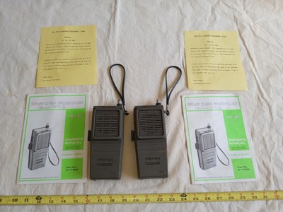 Realistic TRC-84 Handheld (2) STRANGER THINGS Era Walkie Talkies Work ...