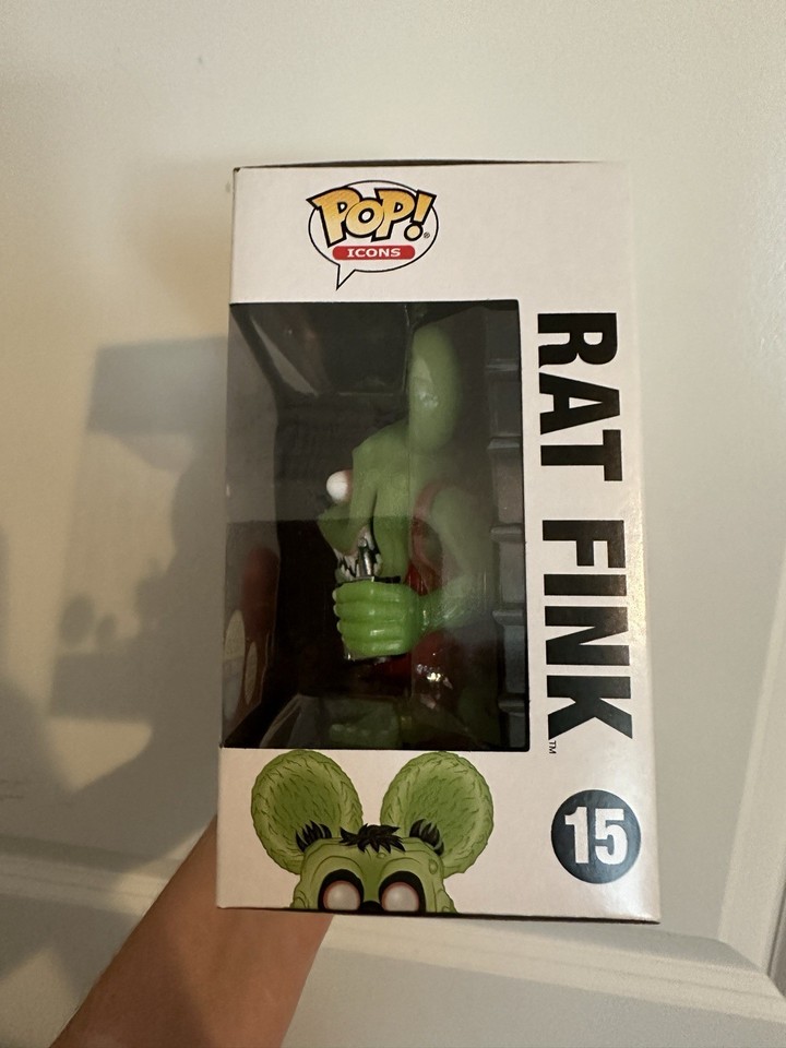 Funko Pop! SDCC 2019 Toy Tokyo Rat Fink #15 Glow in the Dark GITD! | eBay
