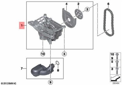 BMW OEM 14-18 X5-Engine Oil Pump 11417823009 | eBay