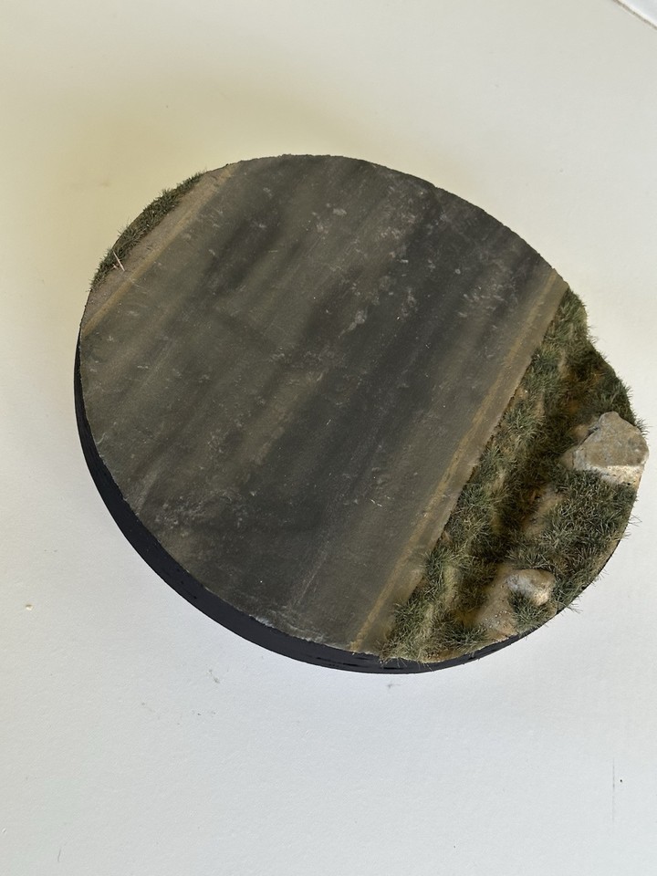 PRE BUILT 1/35-1/32 -1/30 Diorama 8inch Circular Vignette Base WW1-WW2 ...