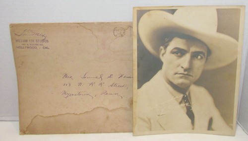 1928 Tom Mix Photo from William Fox Studios in original envelope | eBay
