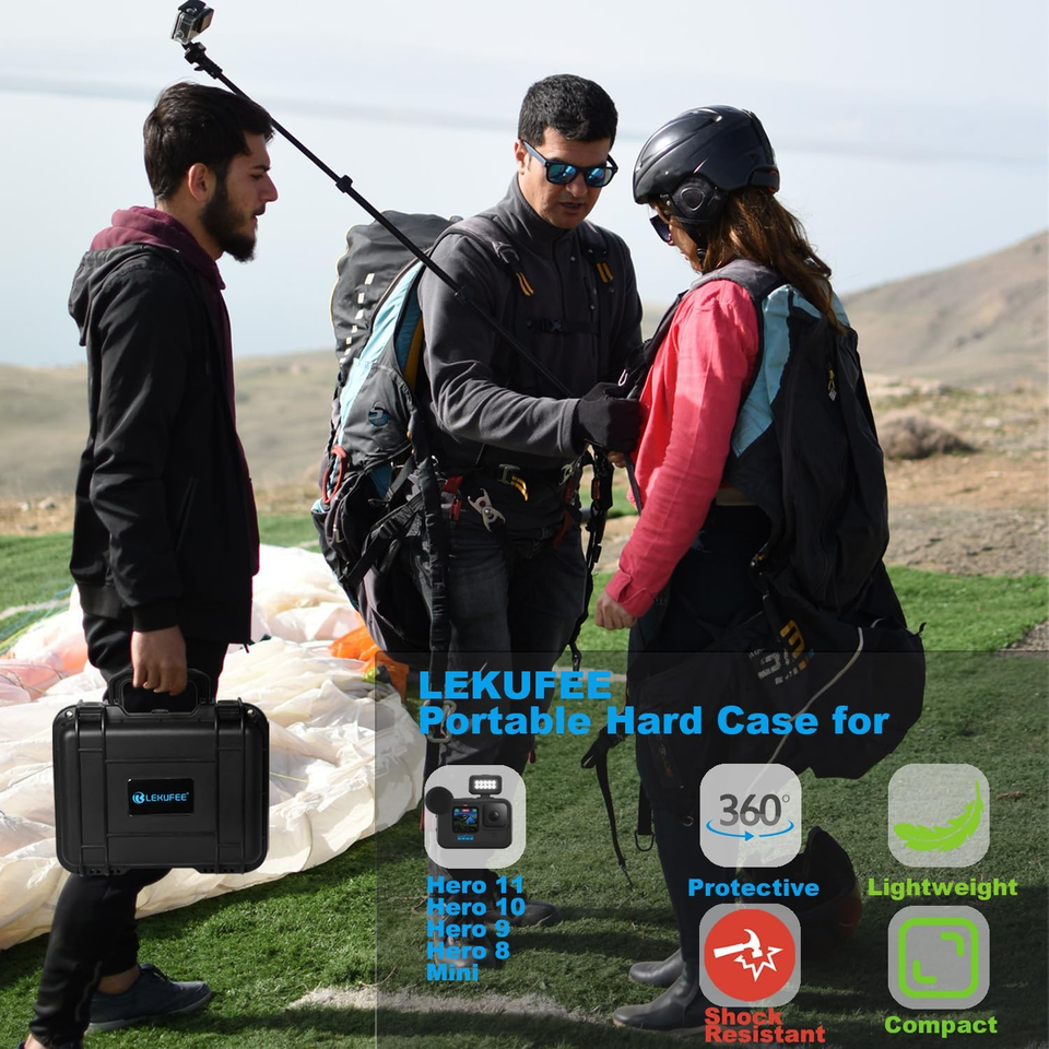 Waterproof Hard Case For Gopro Hero 12/11/10/9/8/Media Mod/Gopro Volta ...