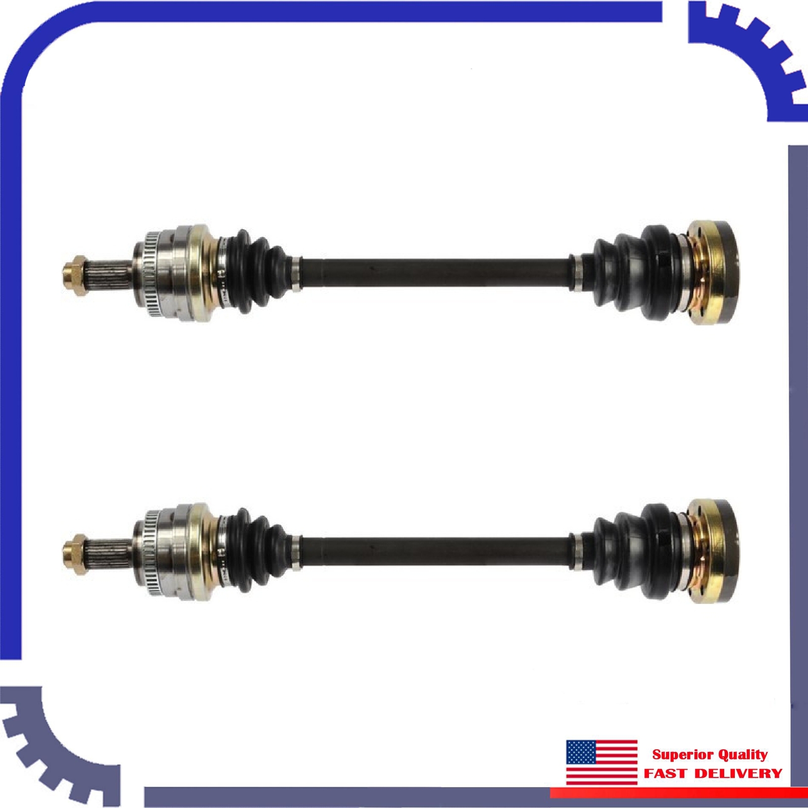 2Pcs Brand New CV Axle Shaft Rear Left & Right For 2001-2005 BMW 325i ...