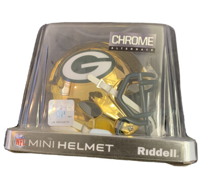 Brand New Green Bay Packers 2018 Chrome Mini Helmet Limited Edition New ...