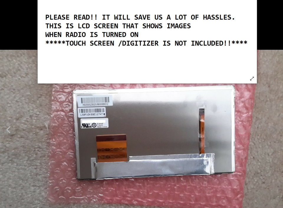 Alpine INE-W957HD INEW957HD & ILX-007 LCD Screen | 7in Digitizer ...