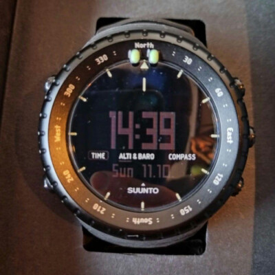 SUUNTO CORE ALL BLACK Quartz movement Digital dial Backlight not ...