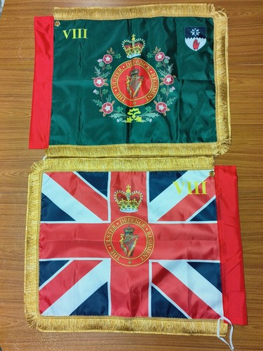 Ulster defence regiment miniature UDR 8th Tyrone colours Flags | eBay UK