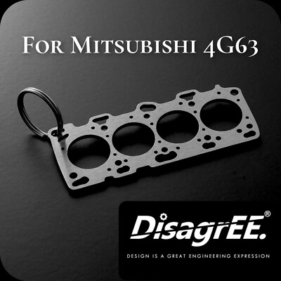 Keychain - Cylinder Head Gasket for Mitsubishi 4G63 T | Stainless Steel ...