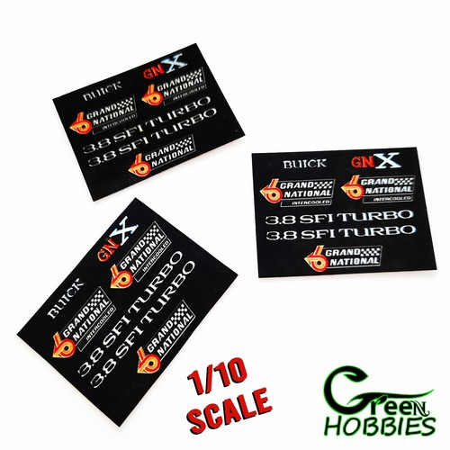 RC 1/10 Buick Grand National GNX Emblem Sticker Kit Set Scale Body ...