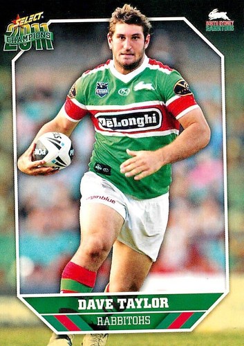 2011 SOUTH SYDNEY RABBITOHS NRL Card DAVE TAYLOR | eBay