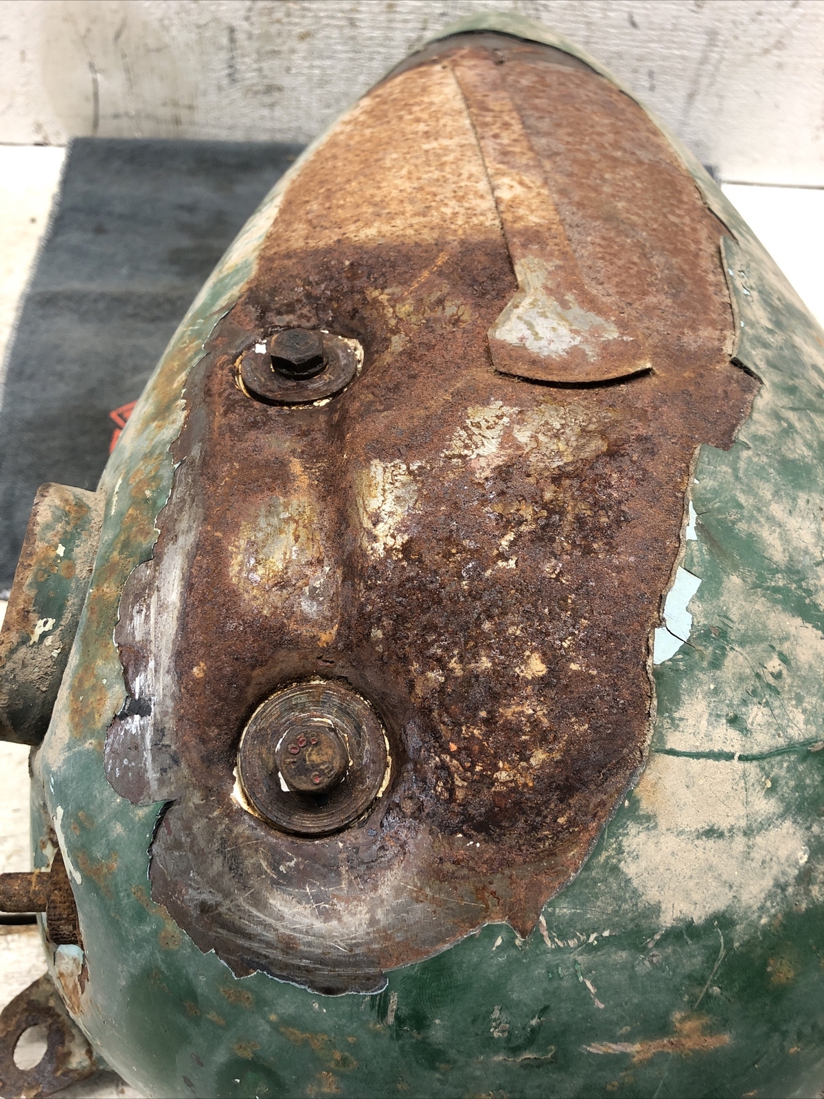 Harley Panhead Knucklehead Left Side Gas Tank EL FL 1948 - 1950 OEM ...