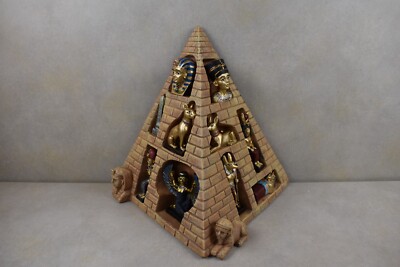 Toscano Egyptian Pyramid- Icons Of Egypt Pyramid Statue w/Figurines ...