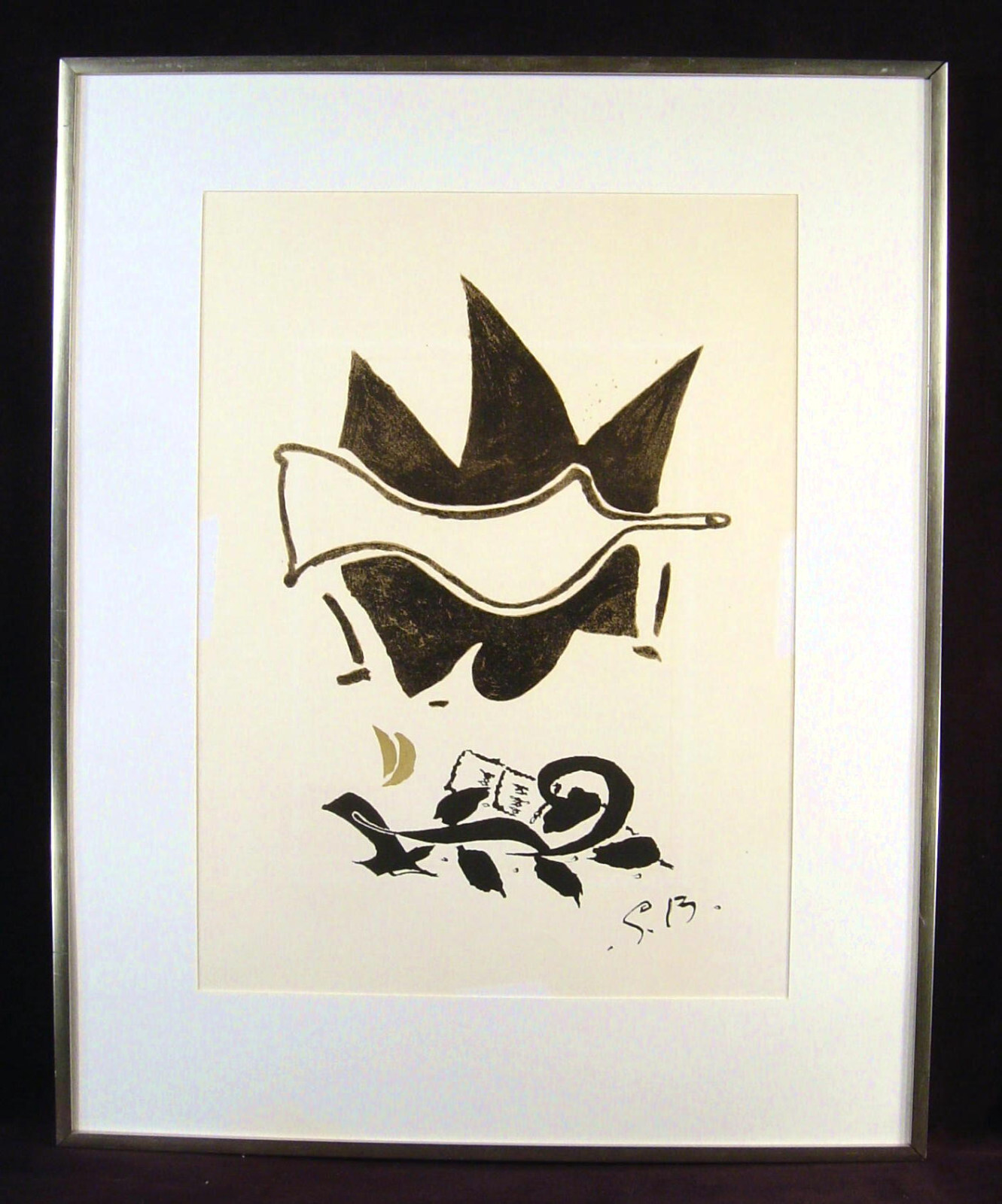 Georges Braque 1882 / Oiseau / Farblithographie im Stein monogrammiert ...
