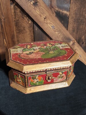 Antique Early 1900s Hand Made & Painted Wooden Primitive Folk Art ...