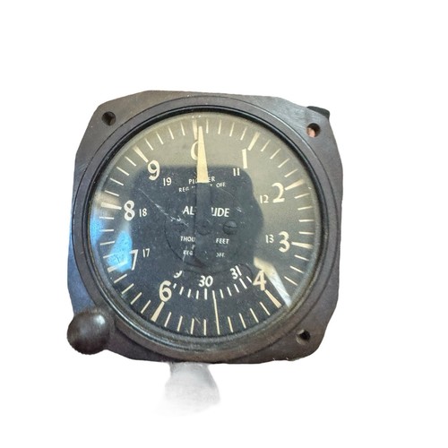 Vtg Bendix Pioneer Altimeter Airplane Altitude Indicator Gauge ...