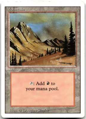 MTG Mountain (C) L Revised Edition 292 MP | eBay