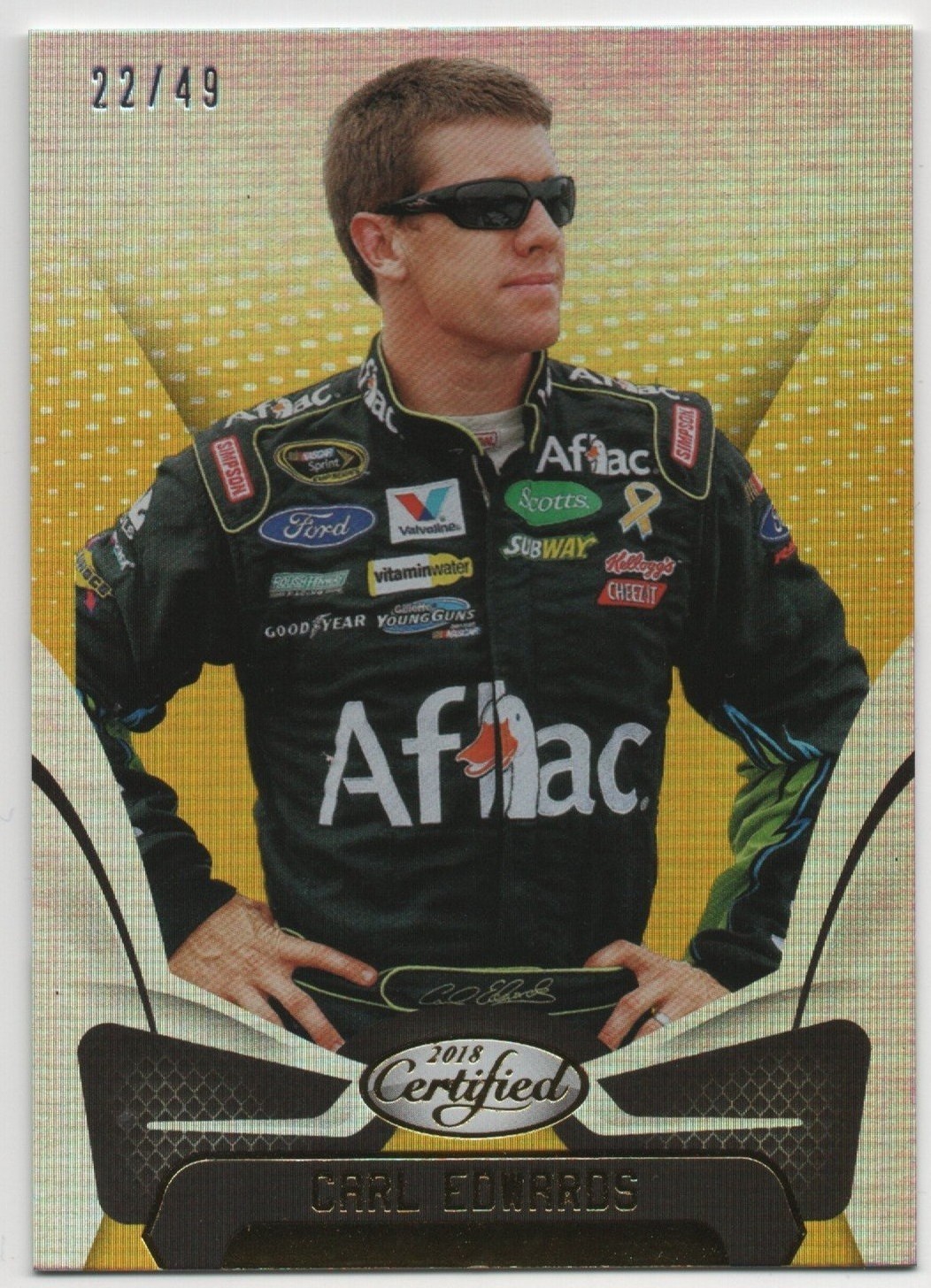 2018 Panini Certified - Carl Edwards #13 Gold /49 for sale online | eBay