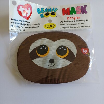 2020 TY Beanie Boo Children Face Mask Covering Reusable Washable ...