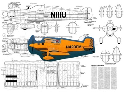 Model Airplane Plans (UC): Cassutt Special 29" Scale Race for .35 ...