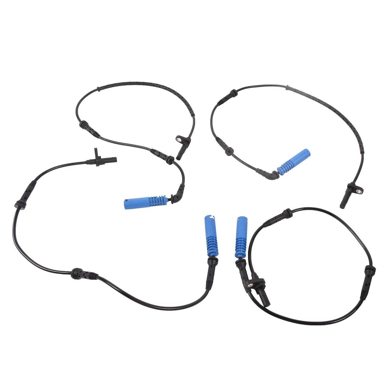 4Pcs Front and Rear Left /Right ABS Speed Sensor For BMW E60 E63 E64 ...