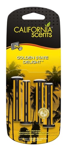 California Scents 4Pk Vent Stick Car Air Freshener Freshner Golden ...