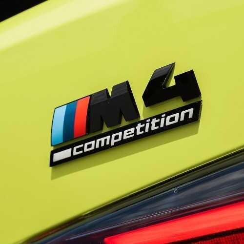 Genuine BMW G82 G83 M4 Competition Rear Trunk Badge Emblem Gloss Black ...