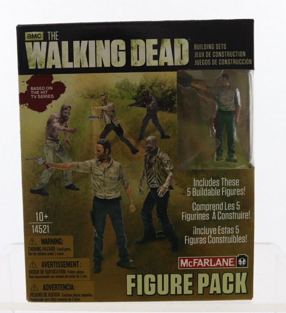 The Walking Dead AMC Figure Pack McFarlane Toy Figures Pack 1 BUILDS 5 ...