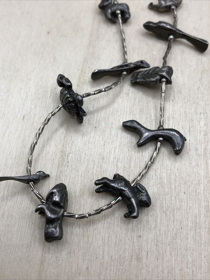 Vintage Native American Animal Fetish Totem Necklace CLASP REPAIR Solid ...