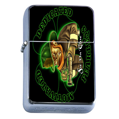 Windproof Refillable Flip Top Oil Lighter St Patricks Day D1 Irish ...