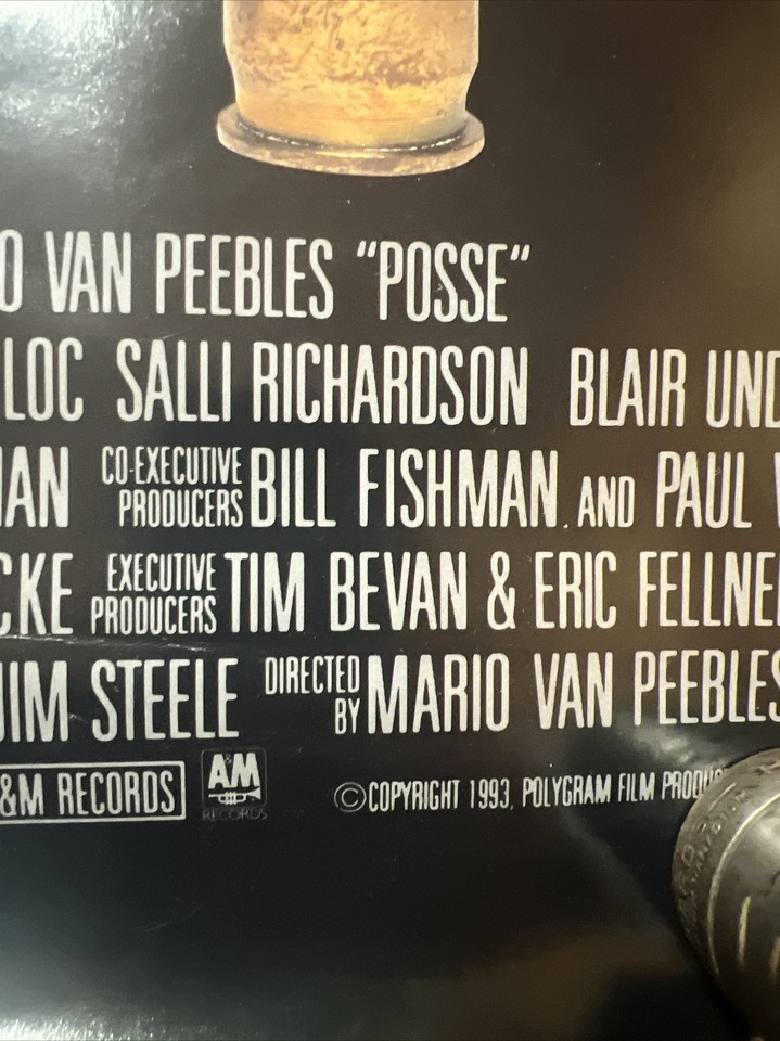 Vintage 1993 Original Movie Poster POSSE - Mario Van Peebles & Stephen ...