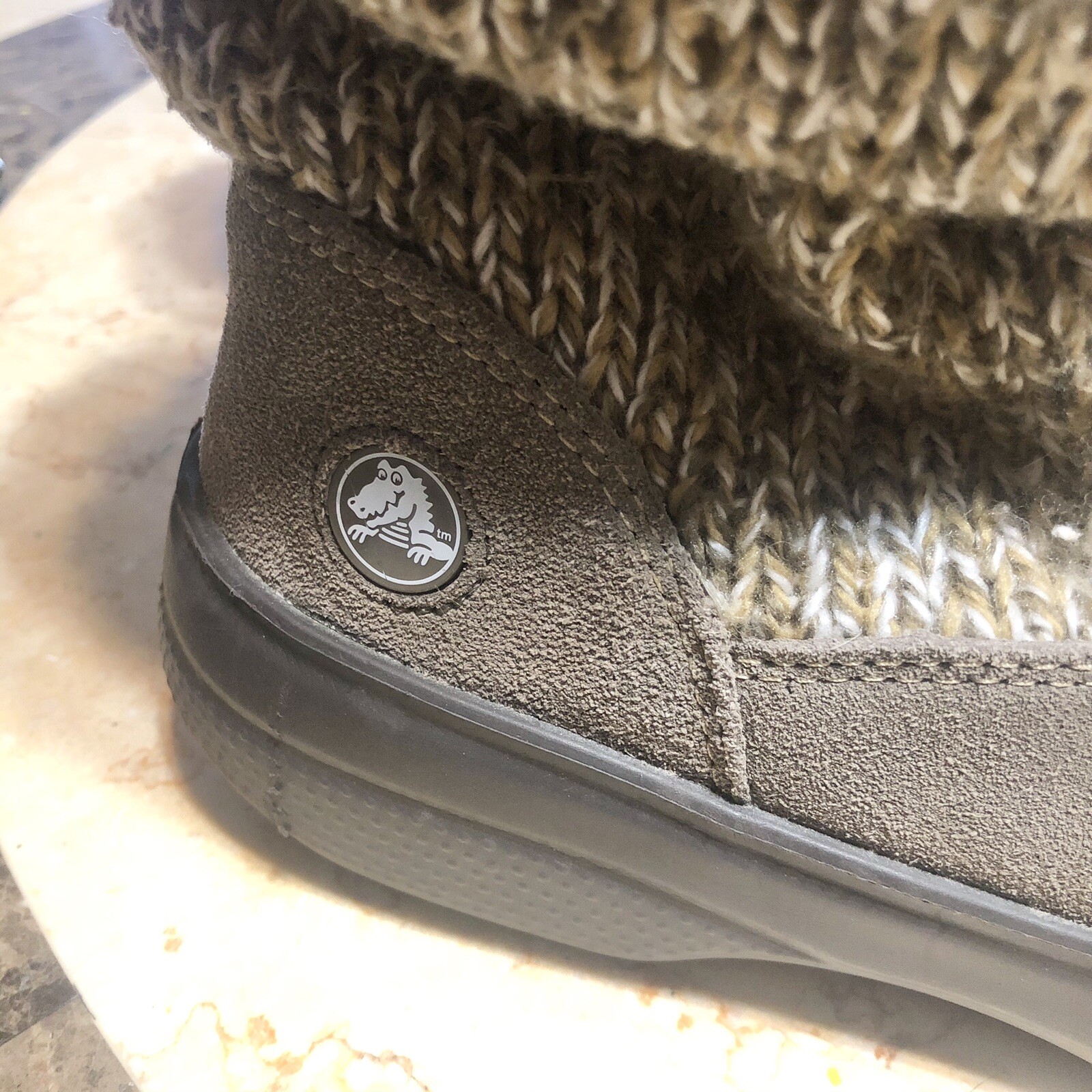 Crocs Cozycrocs Booties Brown Women’s Size 6W Faux Fur Winter Boots | eBay