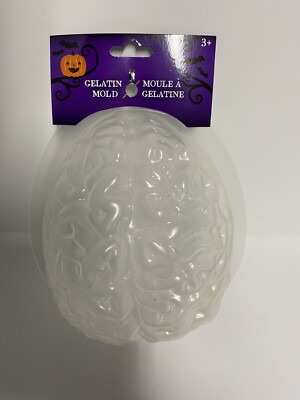 NEW Brain Shape Jello Mold Halloween Food Brains Zombie Gelatin Human ...