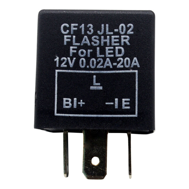 Turn Signal Hazard LED Flasher Relay CF13 3Pin No Fast Hyper-flash ...