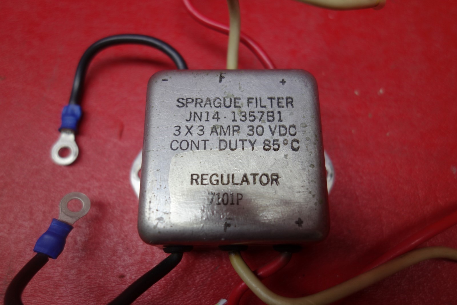 Sprague Filter Cessna 310 Regulator Filter 30VDC PN 7101P, JN14-1357B1 ...