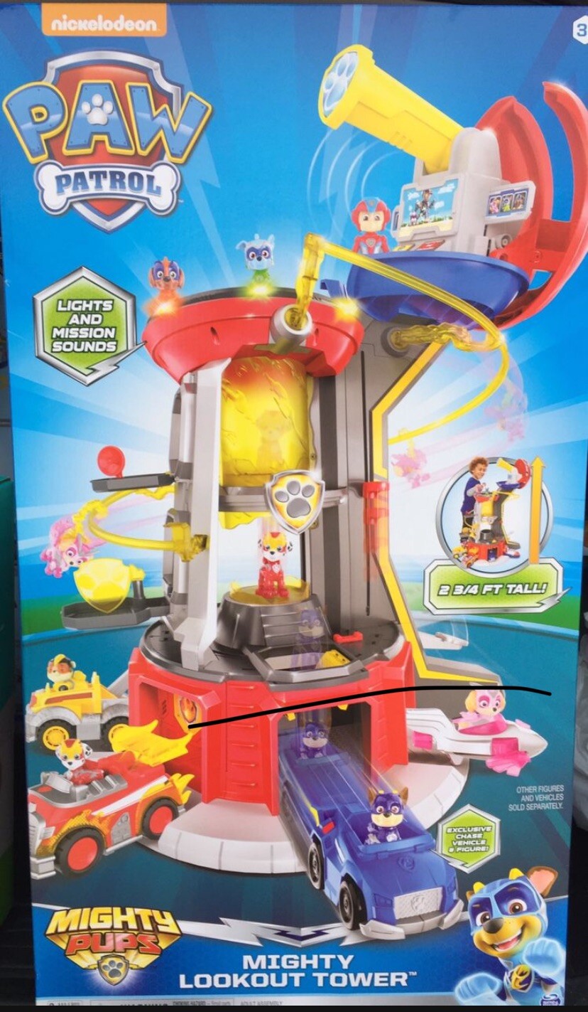 Paw Patrol Mighty Pups Mighty Lookout Tower | eBay