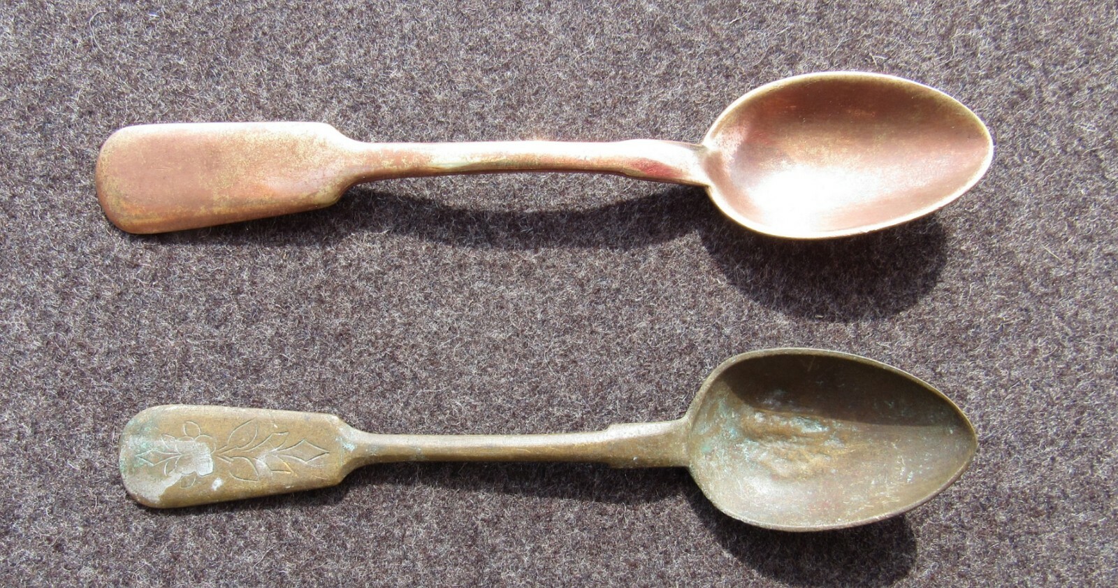 Original-Authentic 2 pcs. Spoons Bronze , Hallmarks , from position WW2 ...