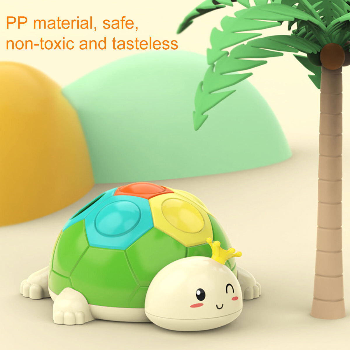 Montessori Baby Finger Exercise Toy Cute Turtle Press Toys Fine Motor ...