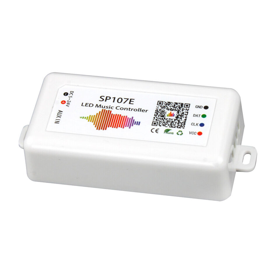 SP107E Bluetooth LED music Controller for LED Strip WS2811 WS2812B ...