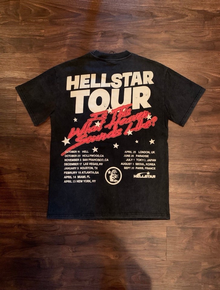hellstar tour Shirt Size Large | eBay