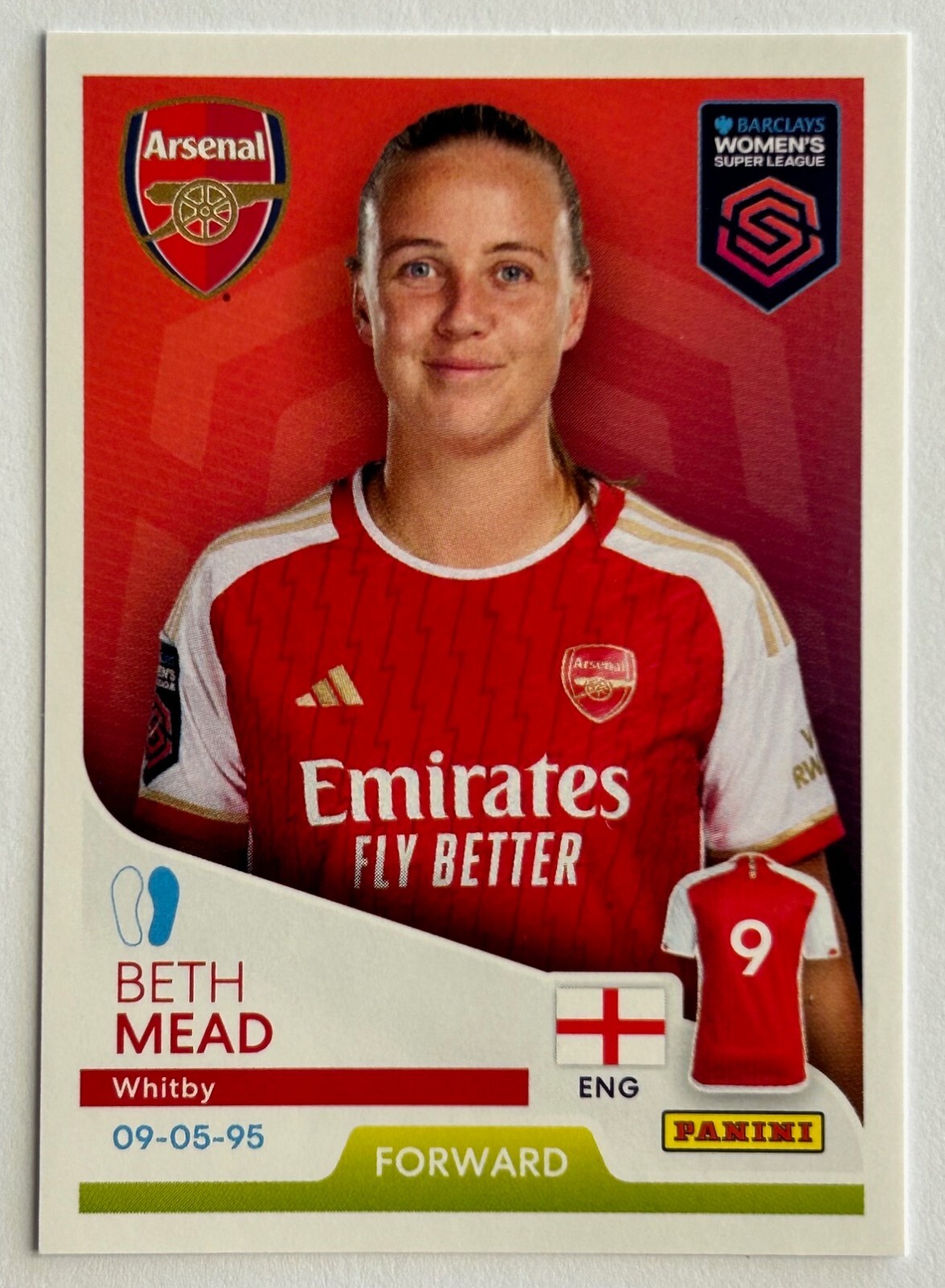 Panini Women's Super League 2024 - ARSENAL & ASTON VILLA Stickers #50 ...
