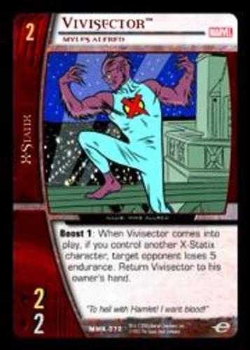 VS System: Vivisector, Myles Alfred [Played] Marvel Knights TCG CCG ...