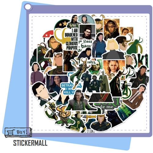 50pcs Loki TV Show Movie Kids Vinyl Stickers Book Luggage Bottle ...